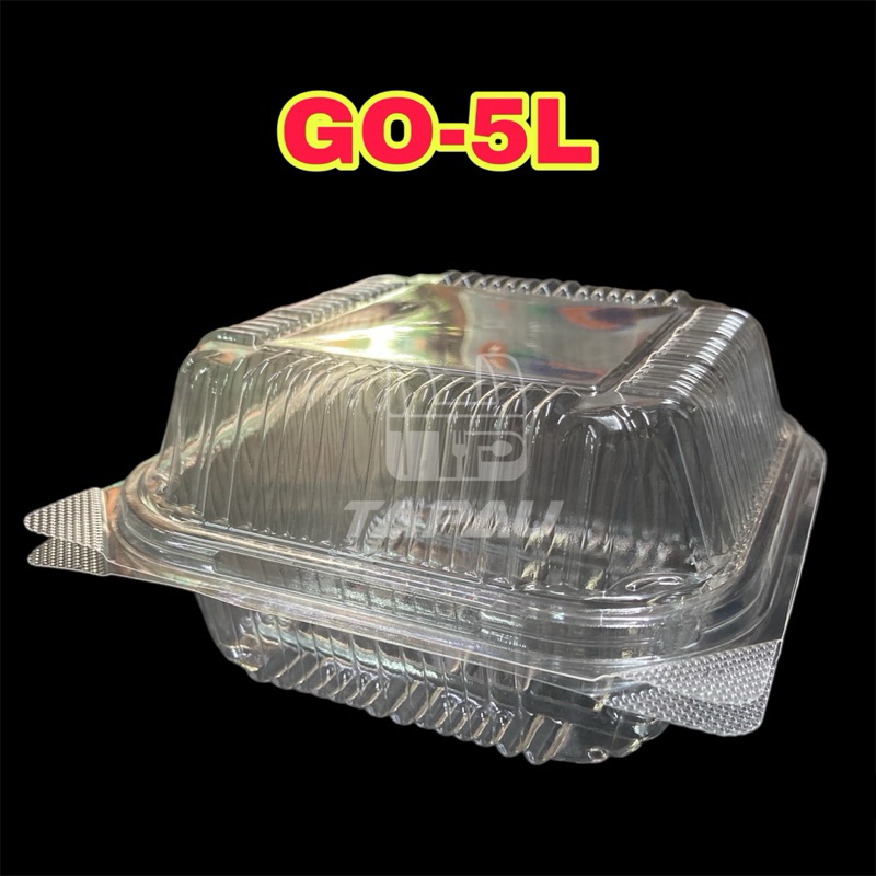 TAPAU - ( 50pcs± ) GC GO-5L Burger Box Tray with Lock / Bakery ...