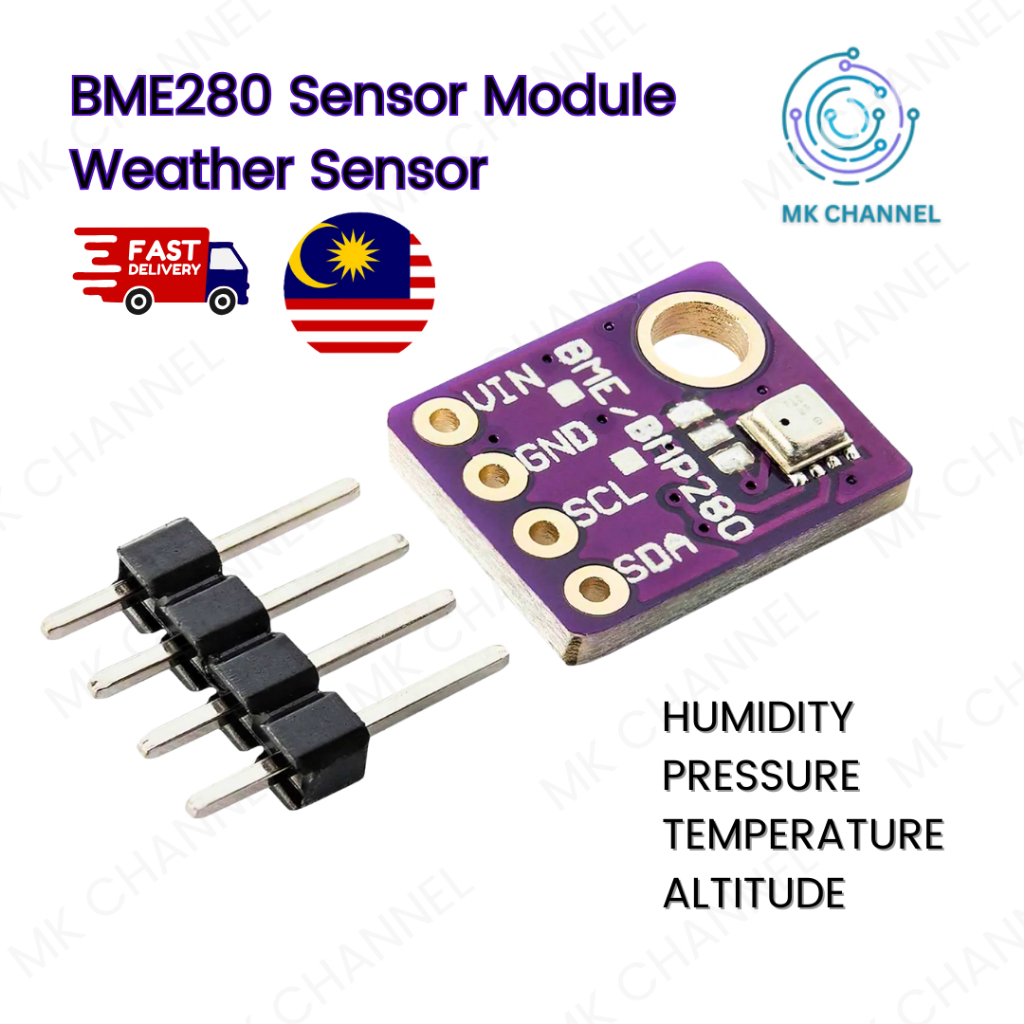 BME280 Temperature, Humidity and Atmospheric Pressure Sensor Module ...