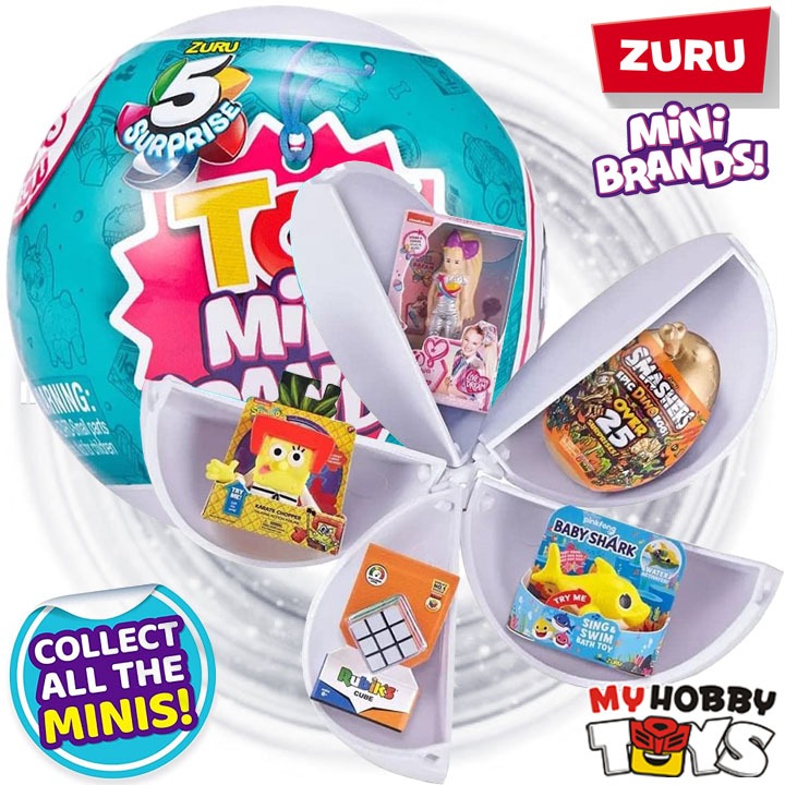 ZURU 5 Surprise Toy Mini Brands Capsules - Series 1 ( each contain 5 ...