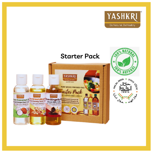 Yashkri The Authentic Oilers Starter Pack - Coconut, Gingelly and ...