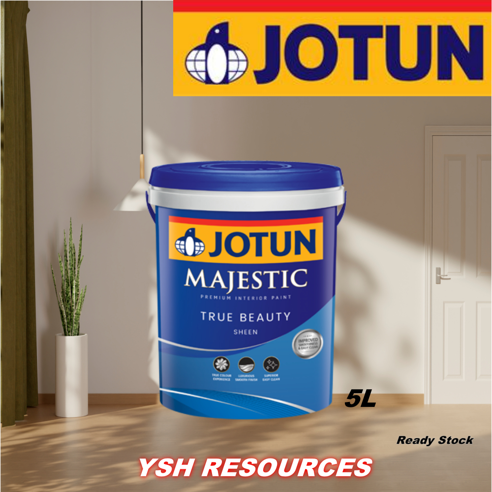 5L Jotun Majestic True Beauty Sheen - Interior Wall Paint/ Cat Dinding ...