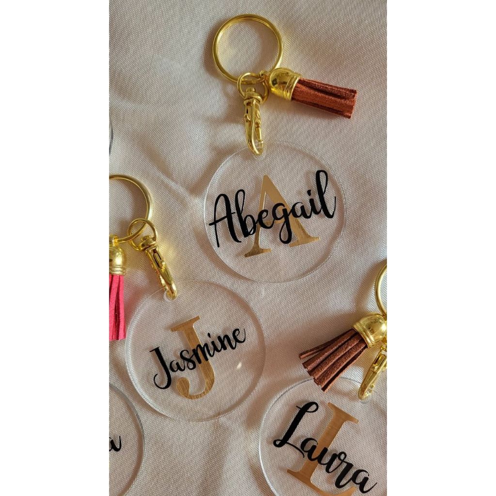 Acrylic Keychain Resin| Custom Nama | Gift | Personalized keychain ...