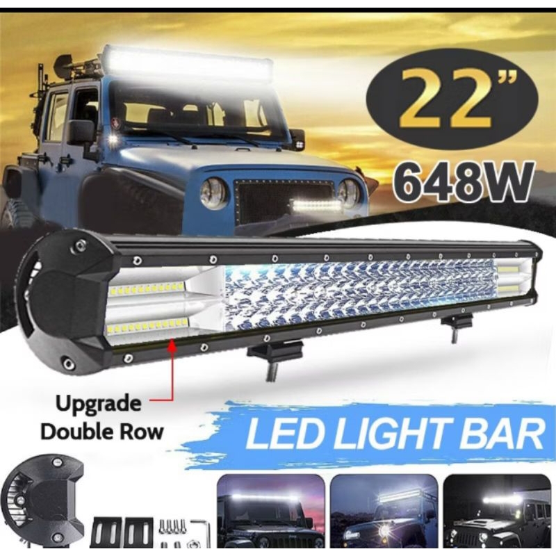 42 Inch Car LED Light Bar Truck Boat Work Light Bar for Jeep Off Road ...