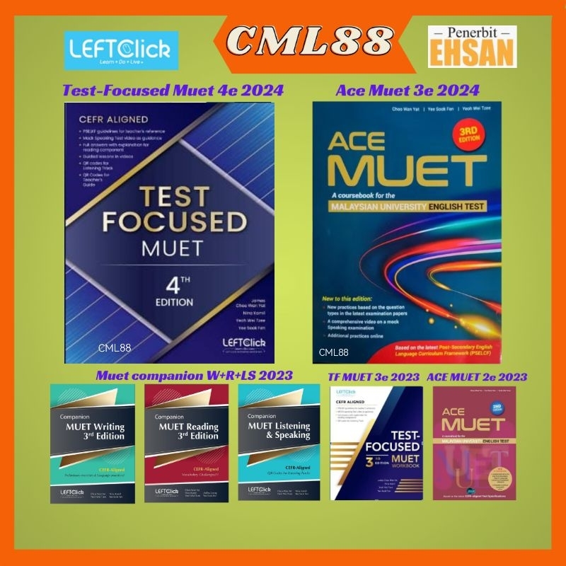 [CML88] Test Focused Muet CEFR Aligned 4E 2024 - Left Click | Shopee ...