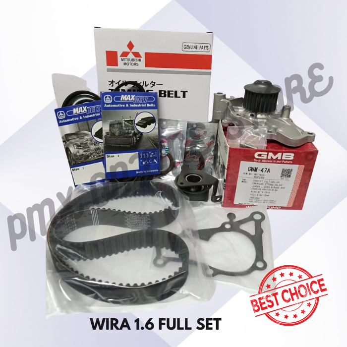 PROTON WIRA SATRIA 1.6 SOHC SINGLE CAM 4G92 TIMING BELT KIT SET + WATER ...