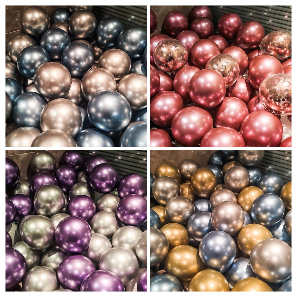10 Inch High Quality Metalic Metallic Color Shining Chrome Latex Balon ...