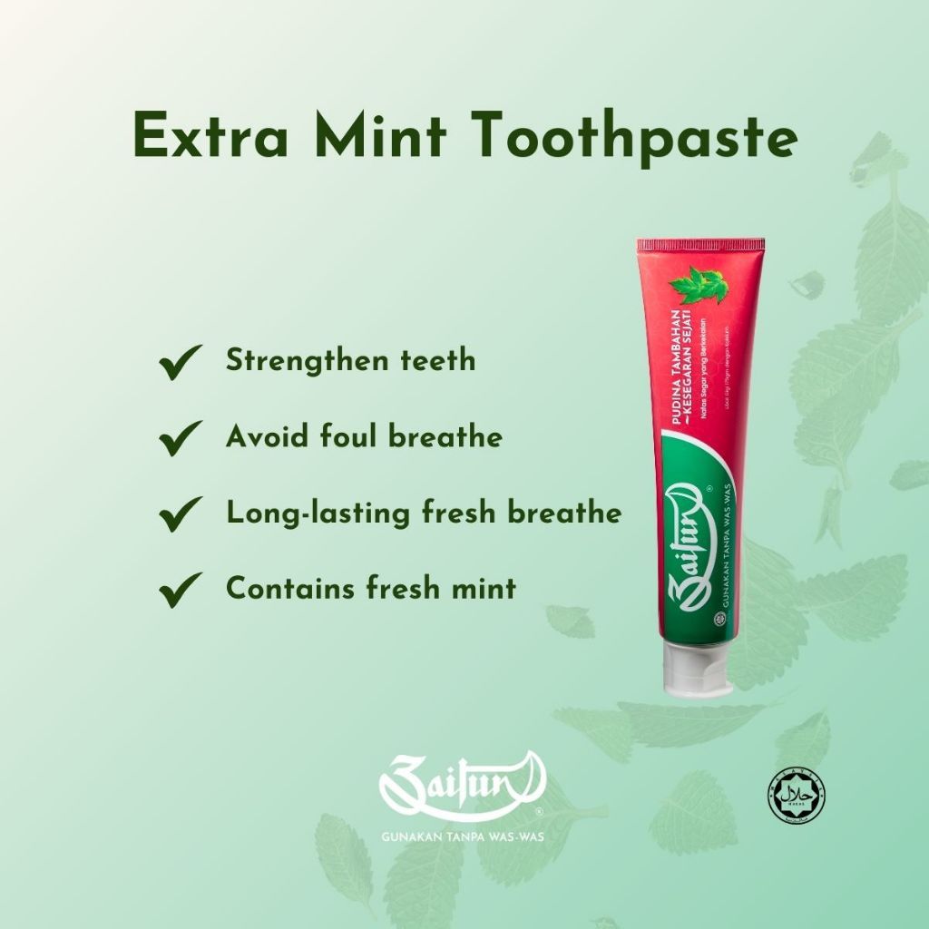 Zaitun Ubat Gigi Pudina Tambahan/ Pemutihan/ Aloe Vera 175GM | Shopee ...