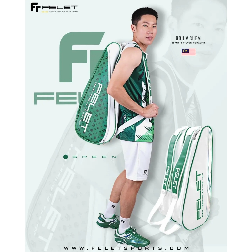 FELET MONOGRAM THERMAL BADMINTON BAG | Shopee Malaysia