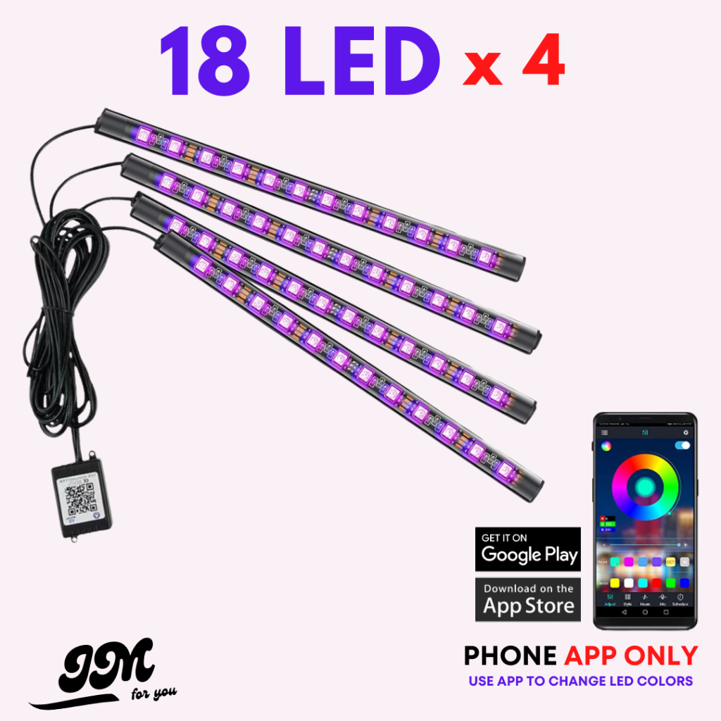 PROTON S70 LED FOOT LIGHT RGB Floor Ambient Lampu Kaki Kereta Interior ...