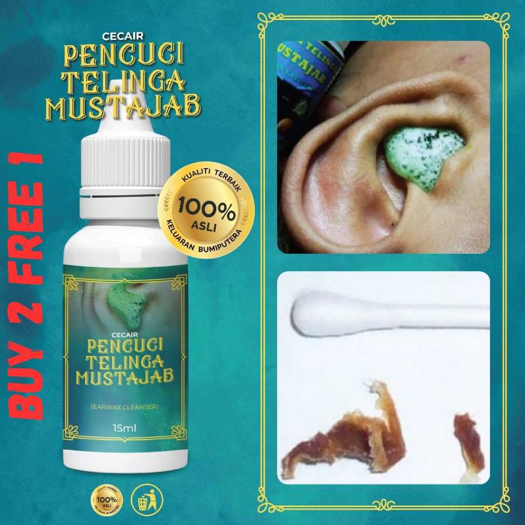 [🔥Buy 2 Free 1🔥]Pencuci telinga/Earwax cleanser herba merawat tahi ...