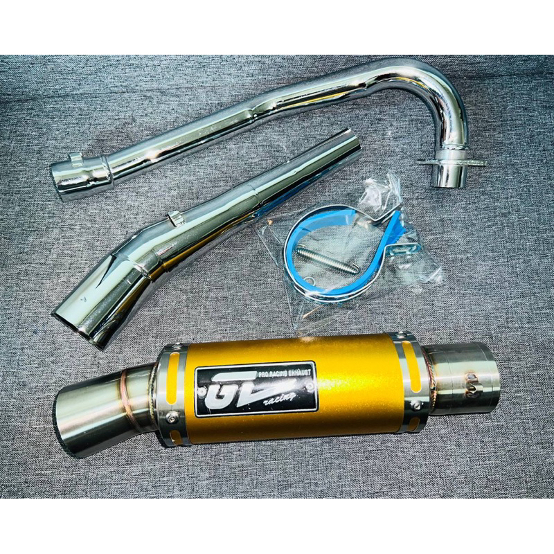 [SALES] GL racing exhaust pipe (super one) Chrome Honda wave100 wave110 ...