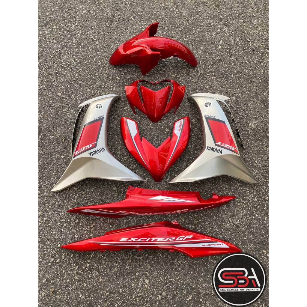 COVERSET LC135 LC V8 RM7 S3 MERAH RED SILVER ULTRAMAN EXCITER GP L8-ECT ...
