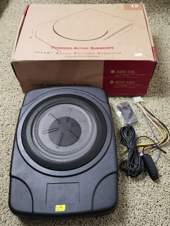 Clear Stock !! Car_Audio_Power_Active_Subwoofer_10_Inch_(254mm ...
