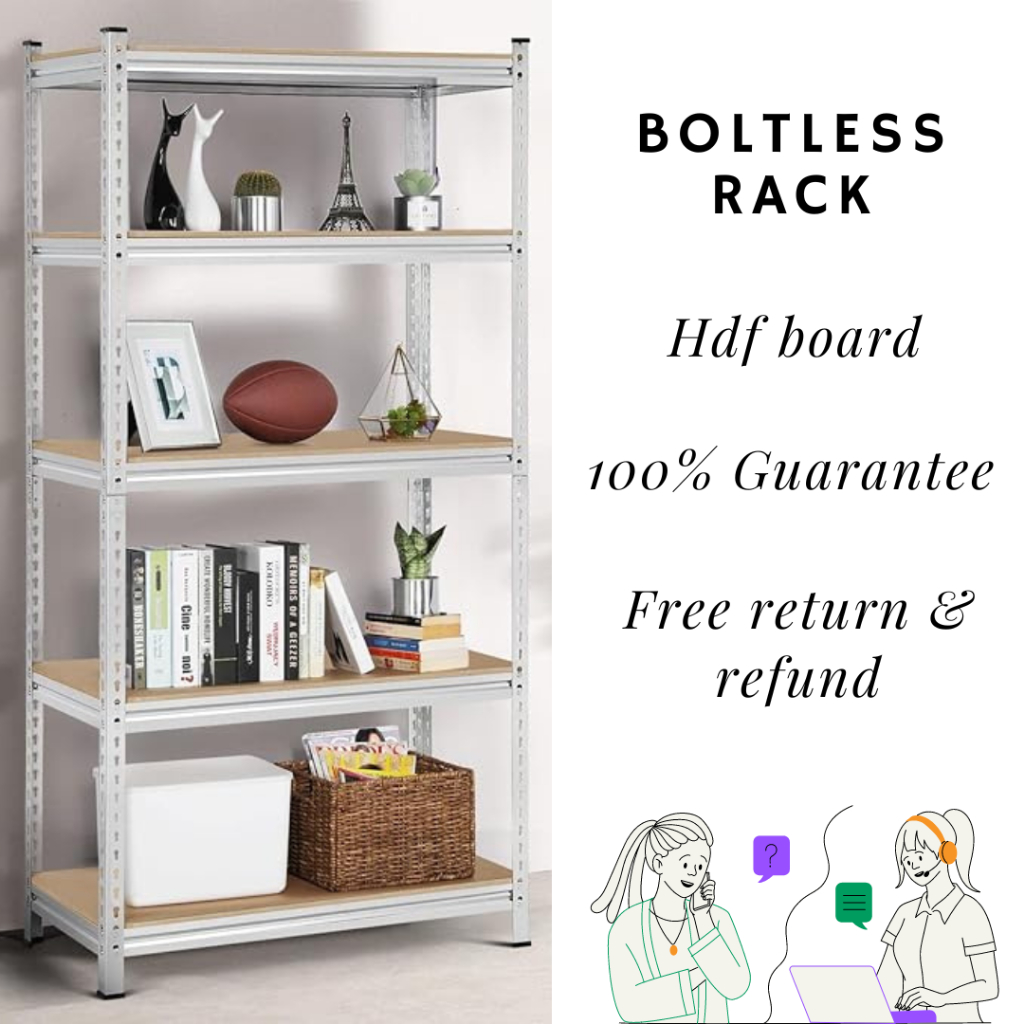 RACK BOLTLESS 5 TINGKAT / LEVEL / LAYER / TIER / KITCHEN / DAPUR / RAK ...