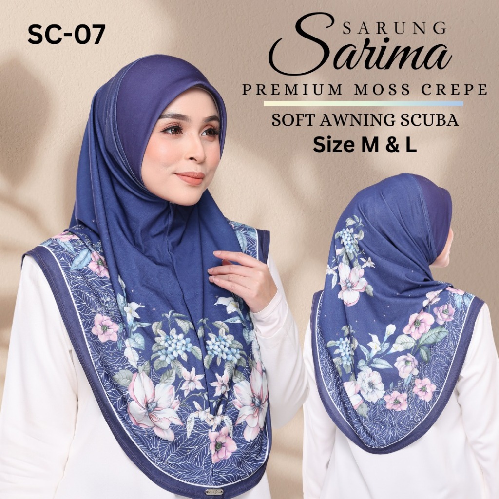 Tudung Sarung Sarima With Shifa Tag | Tudung Sarung Panel | Tudung ...