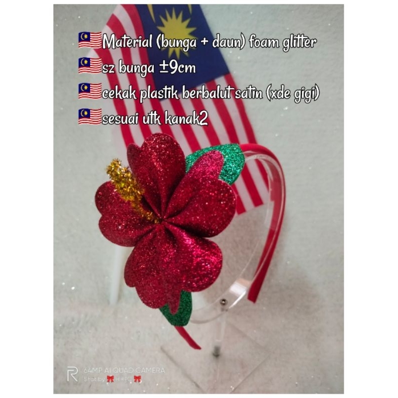 cekak merdeka cekak Bunga Raya kebangsaan (handmade) crown bunga ...