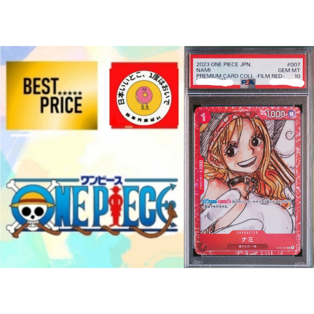 【PSA10】Nami Premium Card Collection Film Red One Piece Card | Shopee Malaysia