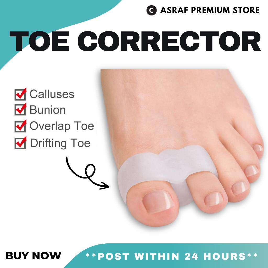[Post 24H] 2 Pieces Bunion Corrector, Toe Separators with 2 Loops, Big ...