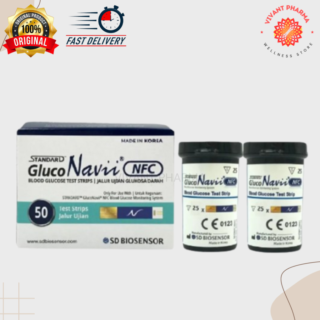 Standard GlucoNavii NFC Test Strips 25's | Shopee Malaysia