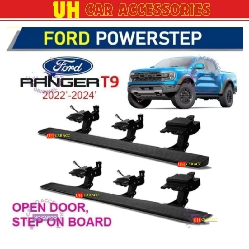Ford Ranger T9 Aluminum Alloy Power Side Steps Retractable Running ...