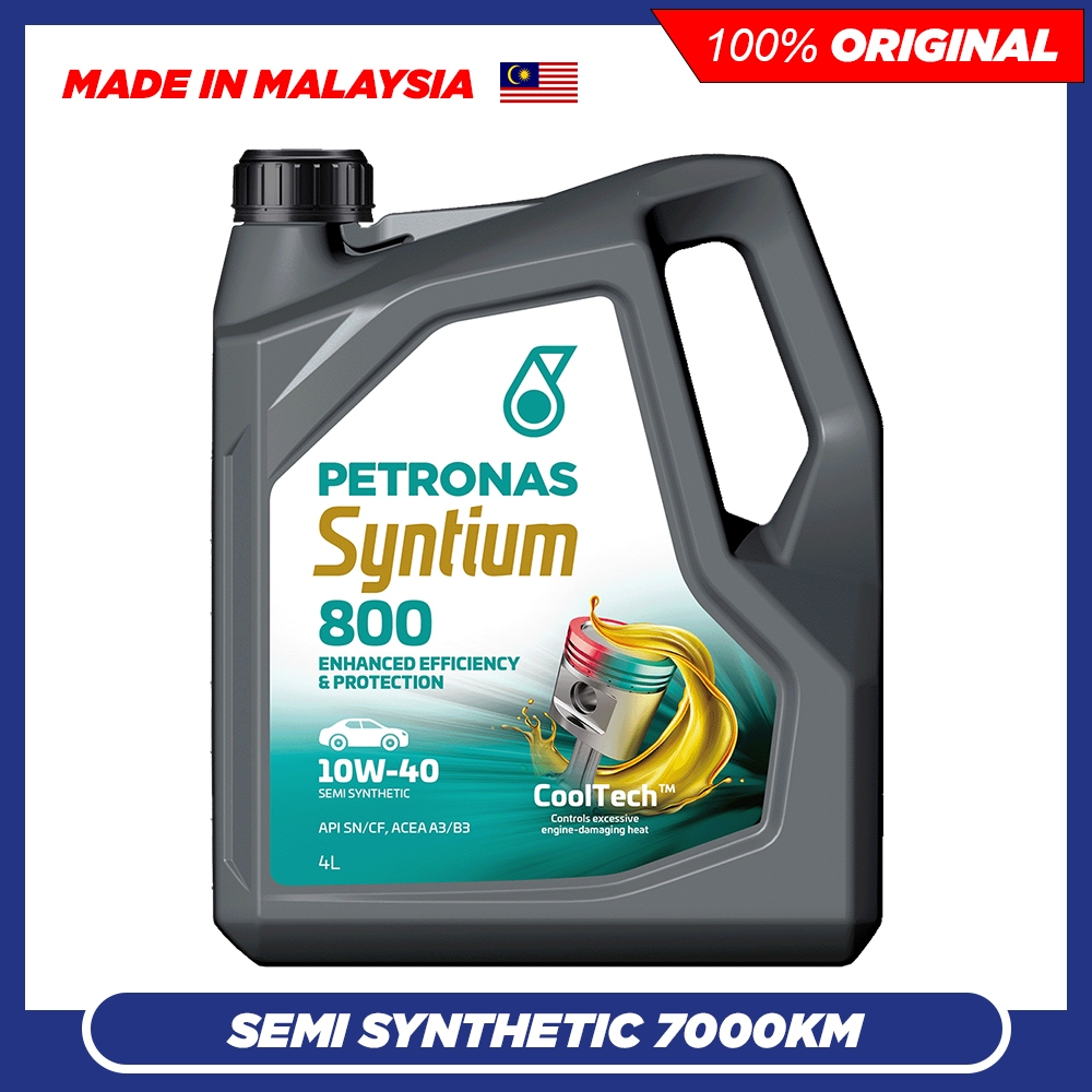 MALAYSIA PETRONAS SYNTIUM 800 10W40 SN Semi Synthetic Engine Oil 4L Shopee Malaysia