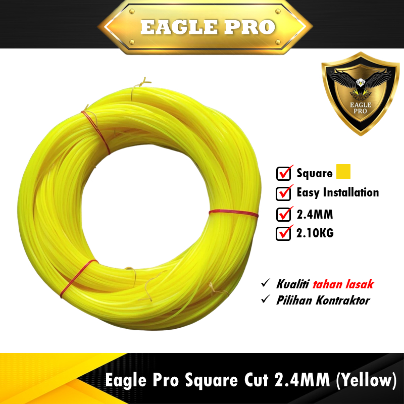 Eagle Pro 2.4MM Grass Cutter Nylon Trimmer Line Grass Cutting String ...