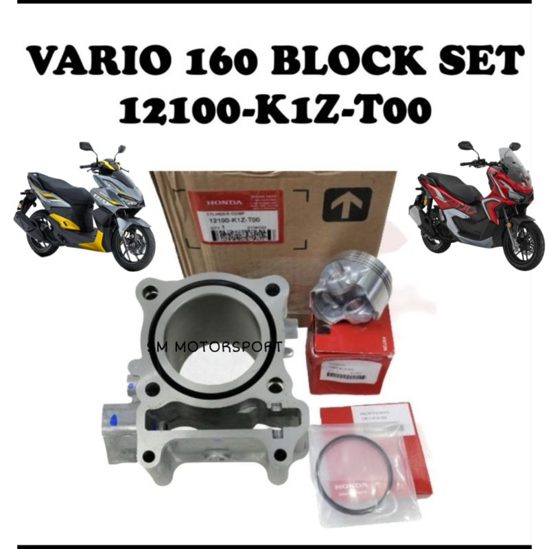 HONDA VARIO 160 ADV160 BLOCK COMPLETE SET 100% ORIGINAL HONDA | Shopee ...