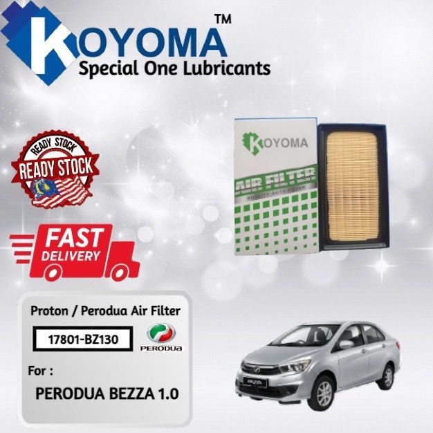 KOYOMA PERODUA BEZZA AIR FILTER 1.3(17801-BZ130) | Shopee Malaysia