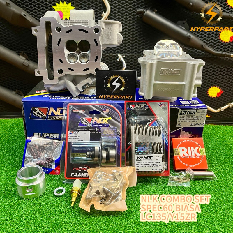 BAJET V2+ SPEC 60 NLK PERFORMANCE TOP COMBO SET SUPERHEAD 19/22 BIASA SPEC60 LC135/Y15ZR NLK ...