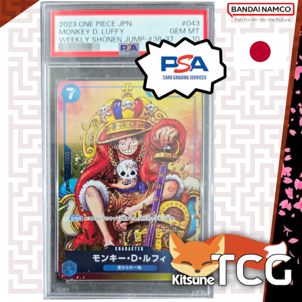 One Piece TCG Luffy King Jump Promo PSA 10 Graded Card Collection ...