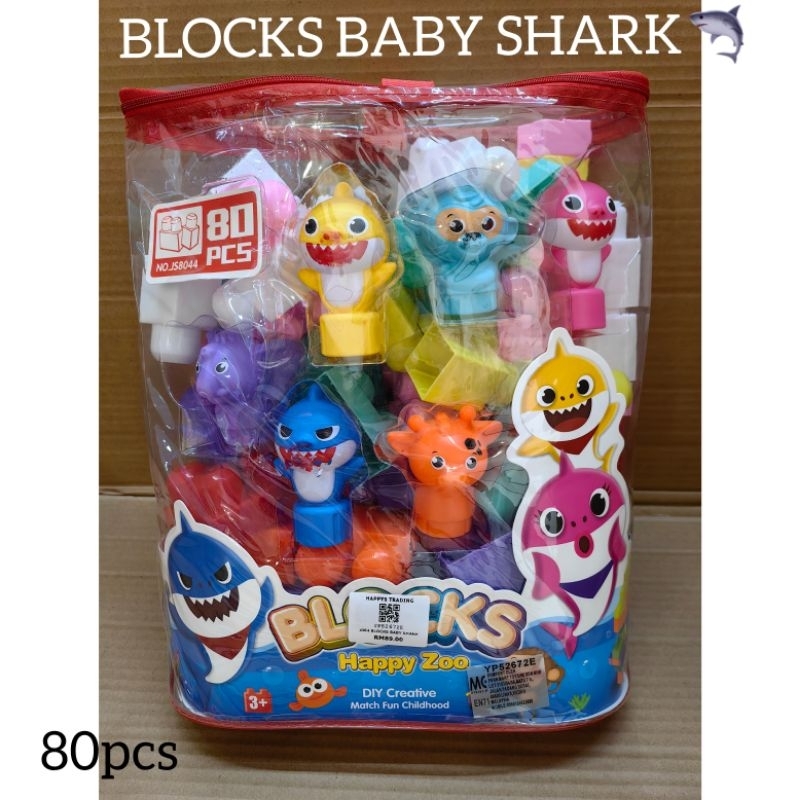 VVM: BABY SHARK BLOCKS TOYS EDUCATIONAL MAINAN LEGO BUDAK KIDS LEARNING ...