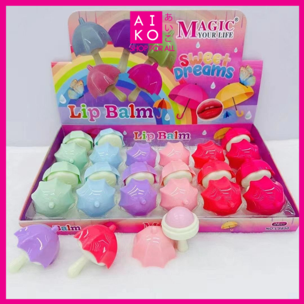 (AIKO)MAGIC YOUR LIFE SWEET DREAMS UMBRELLA MOISTURIZER LIP BALM LIP ...