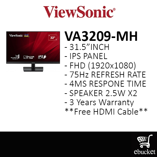 Viewsonic VA2432-H VA2432H @100Hz / VA240A-H VA240AH @120Hz LED FULL HD ...