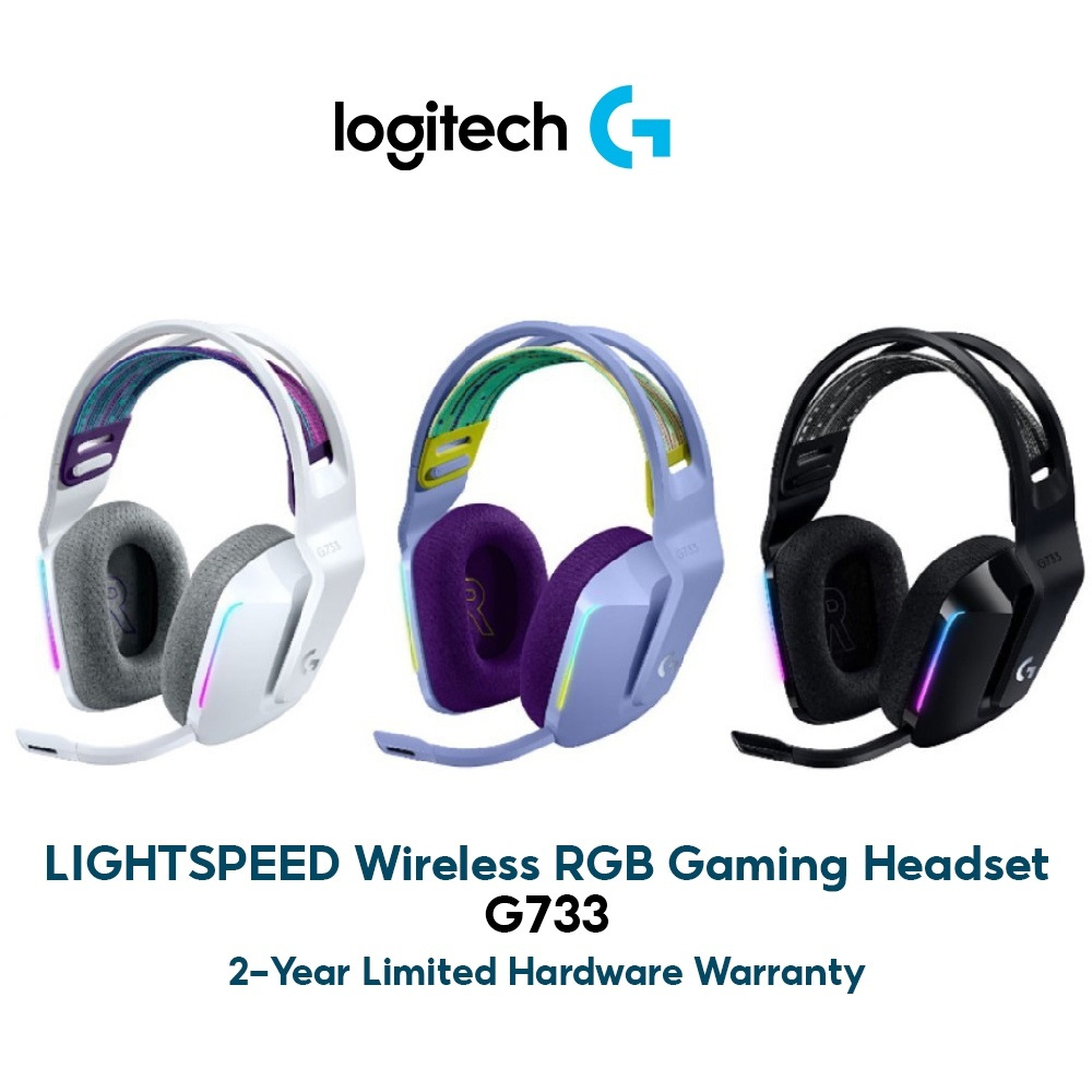 LOGITECH G733 Lightspeed Wireless RGB Gaming Headset ( BLACK 981-000867 ...