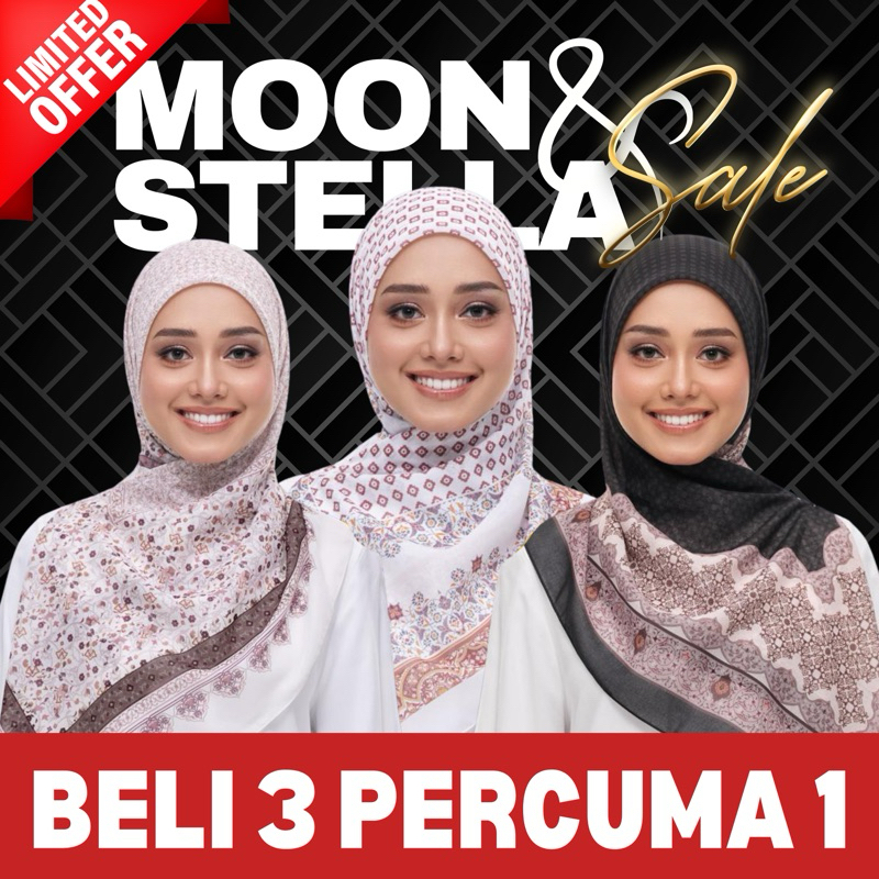 [Buy 3 Free 1 Tudung] Moonandstella Dolce Fleur | Klasik Malaya ...