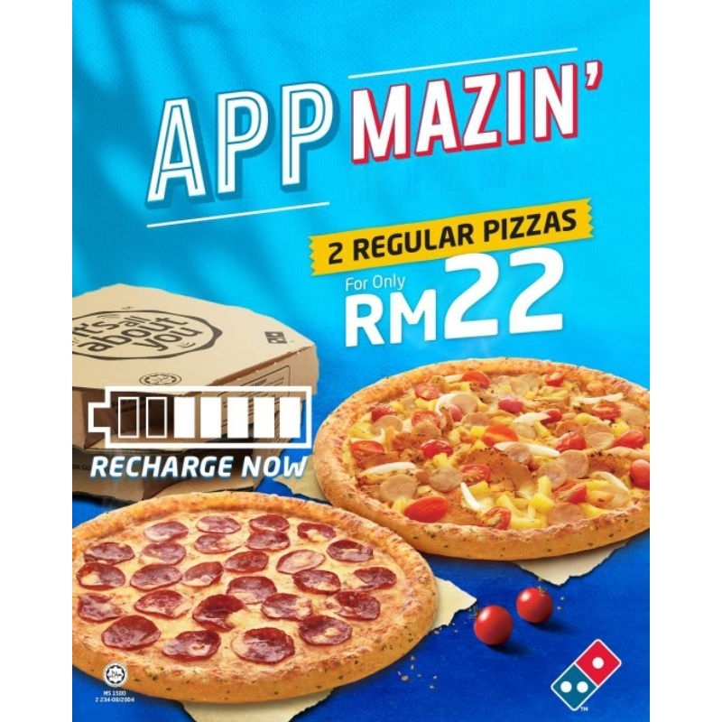 Pizza domino's voucher code Regular Pizza for RM22 | Shopee Malaysia