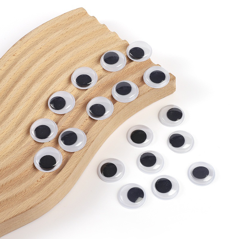 🇲🇾Googly eyes DIY accessories for kids' crafts, self-adhesive black ...