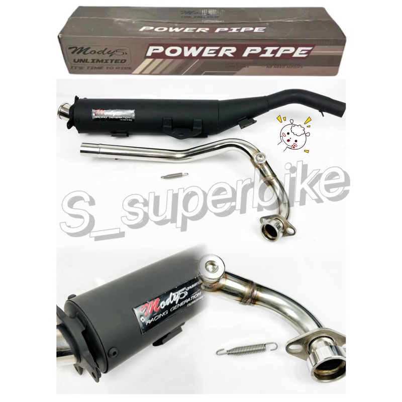 Muffler box Exhaust ekzos pipe Y15ZR open 28mm/32mm exhaust pipe racing ...