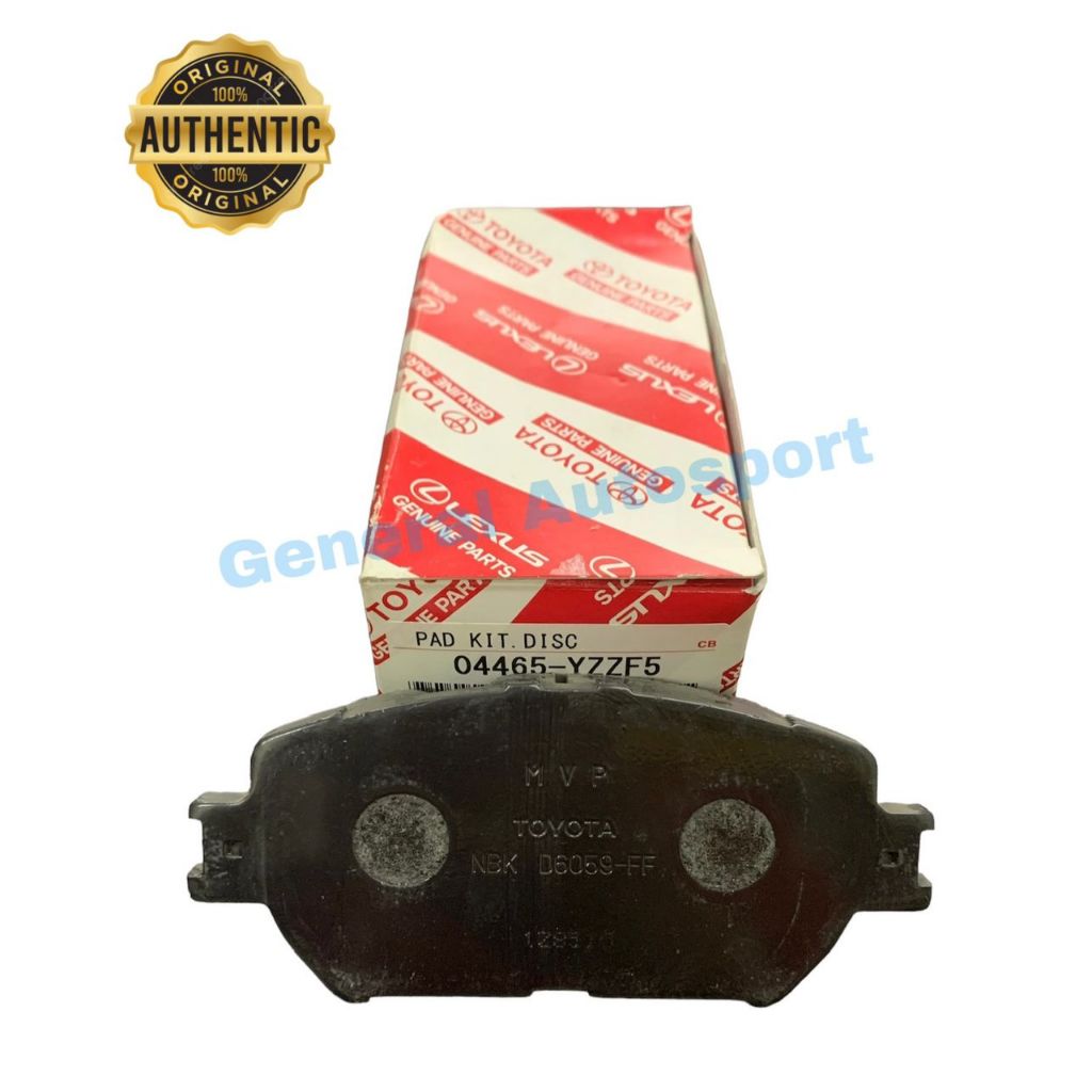 Original Front Disc Brake Pad Toyota Camry ACV30 Wish ZNE10 04465-YZZF5 ...