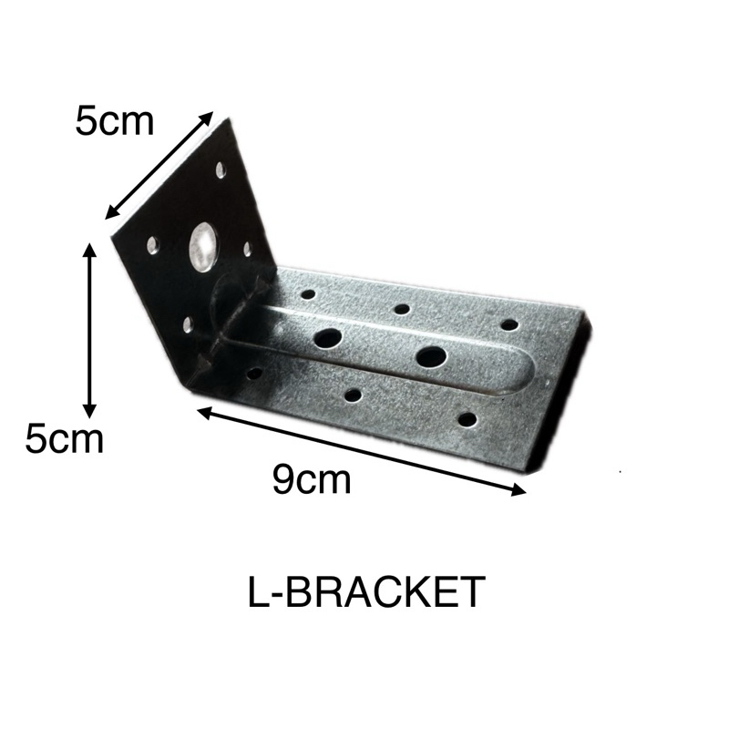L-BRACKET Galvanized Iron (GI) L Bracket / L Bracket Besi Atap | Shopee ...