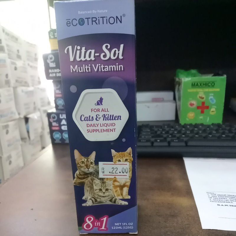 Vita sol multivitamin 8in1 for cat 125ml | Shopee Malaysia