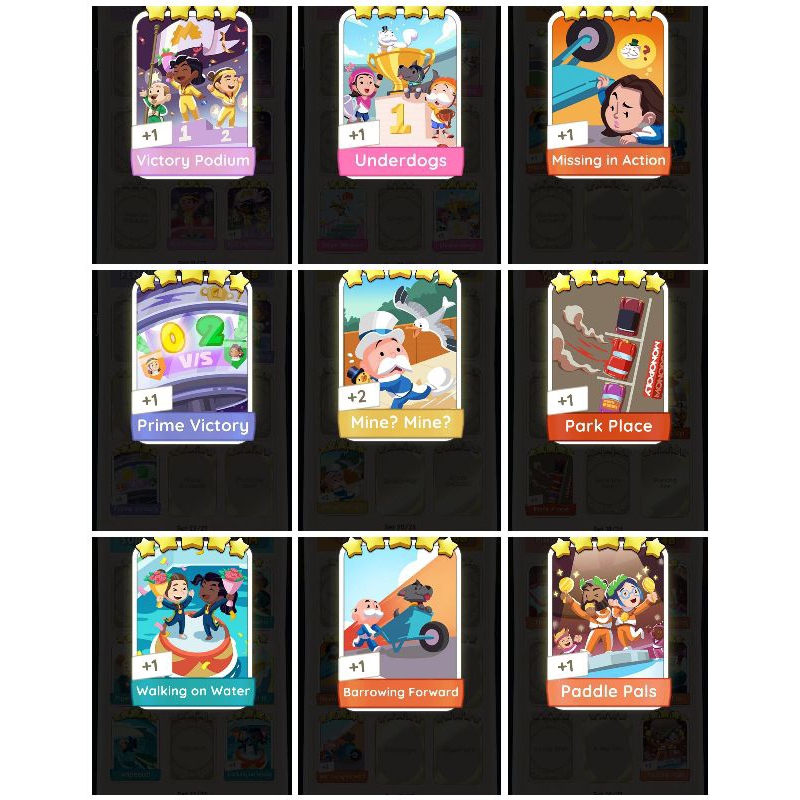 Monopoly GO Games Album Stickers 3 to 5 Star | Shopee Malaysia
