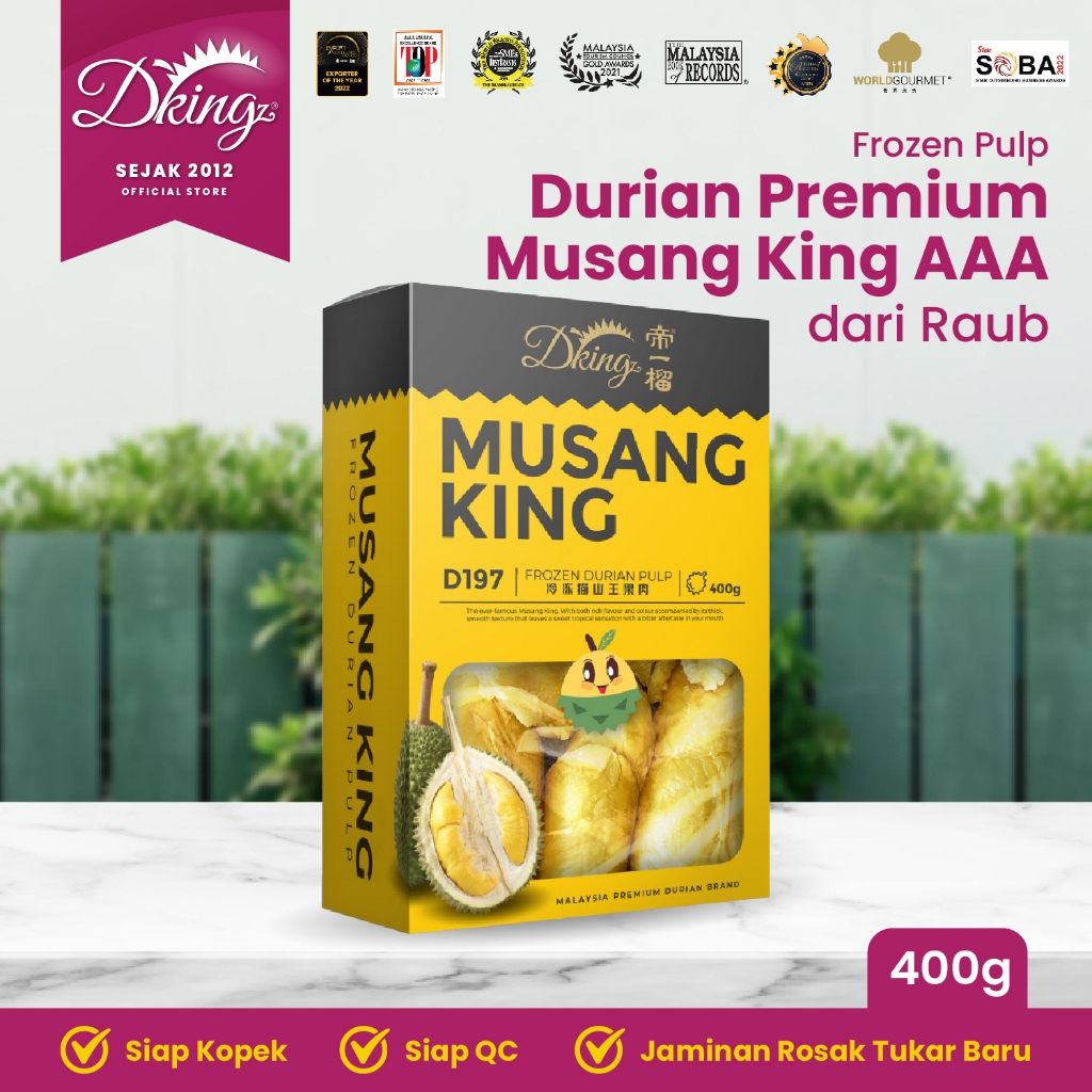 FROZEN Durian Musang King, Blackthorn & XO/D24 AAA (400g) - Siap Kopek ...