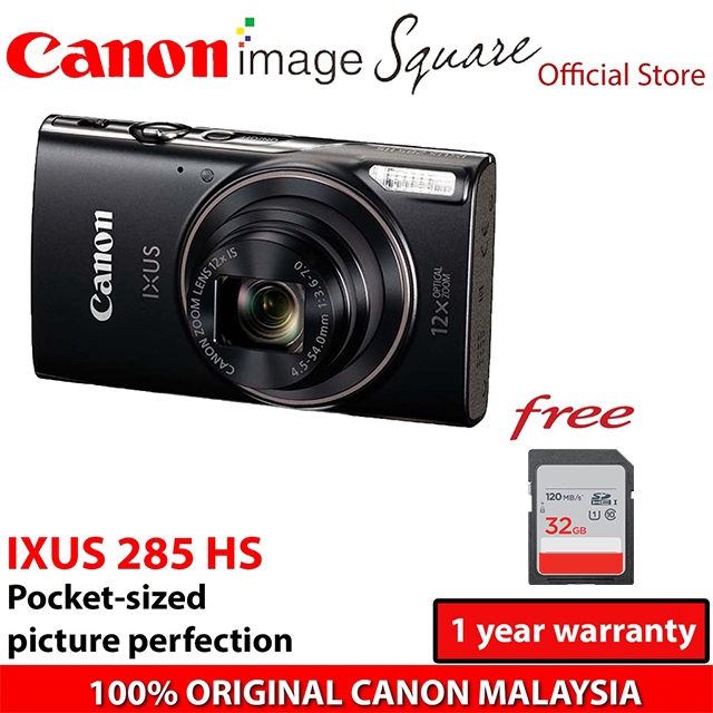READY STOCK CANON IXUS 285 HS Pocket-sized picture perfection 285hs ...