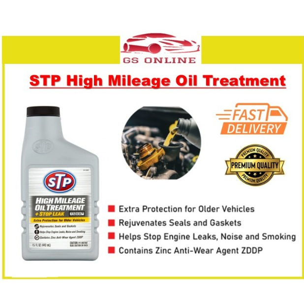 STP High Mileage Oil Treatment, Formula for Cars & Truck, Stop Leak ...