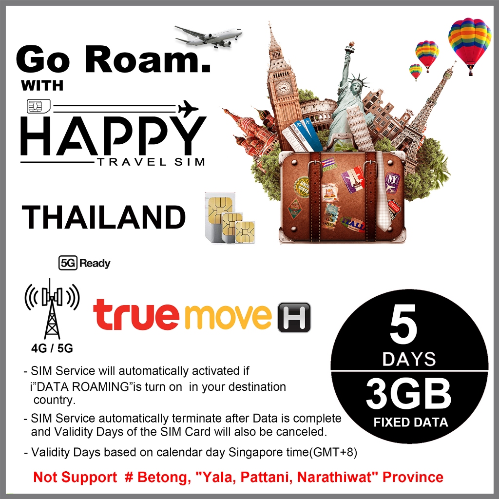 Thailand Sim Card,Thailand Travel Sim Card | Shopee Malaysia