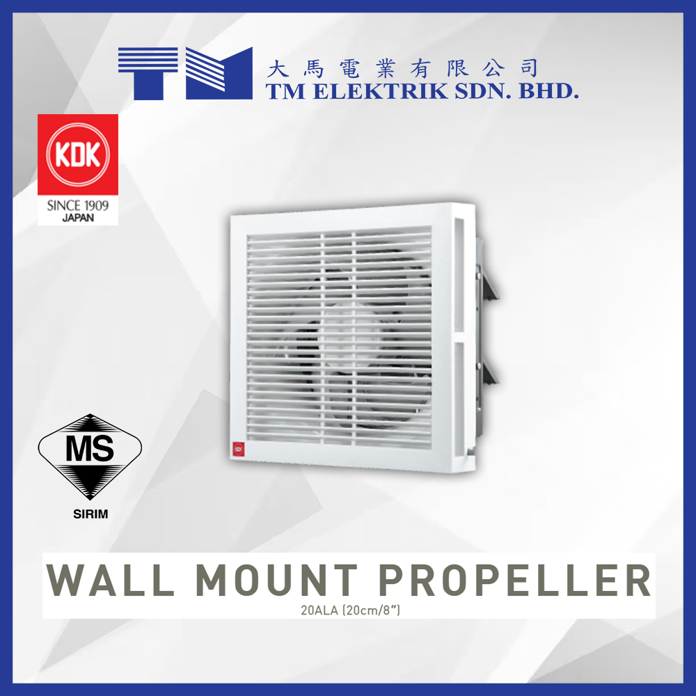 KDK 20ALA 8" Wall Mount Propeller Exhaust Fan | Shopee Malaysia