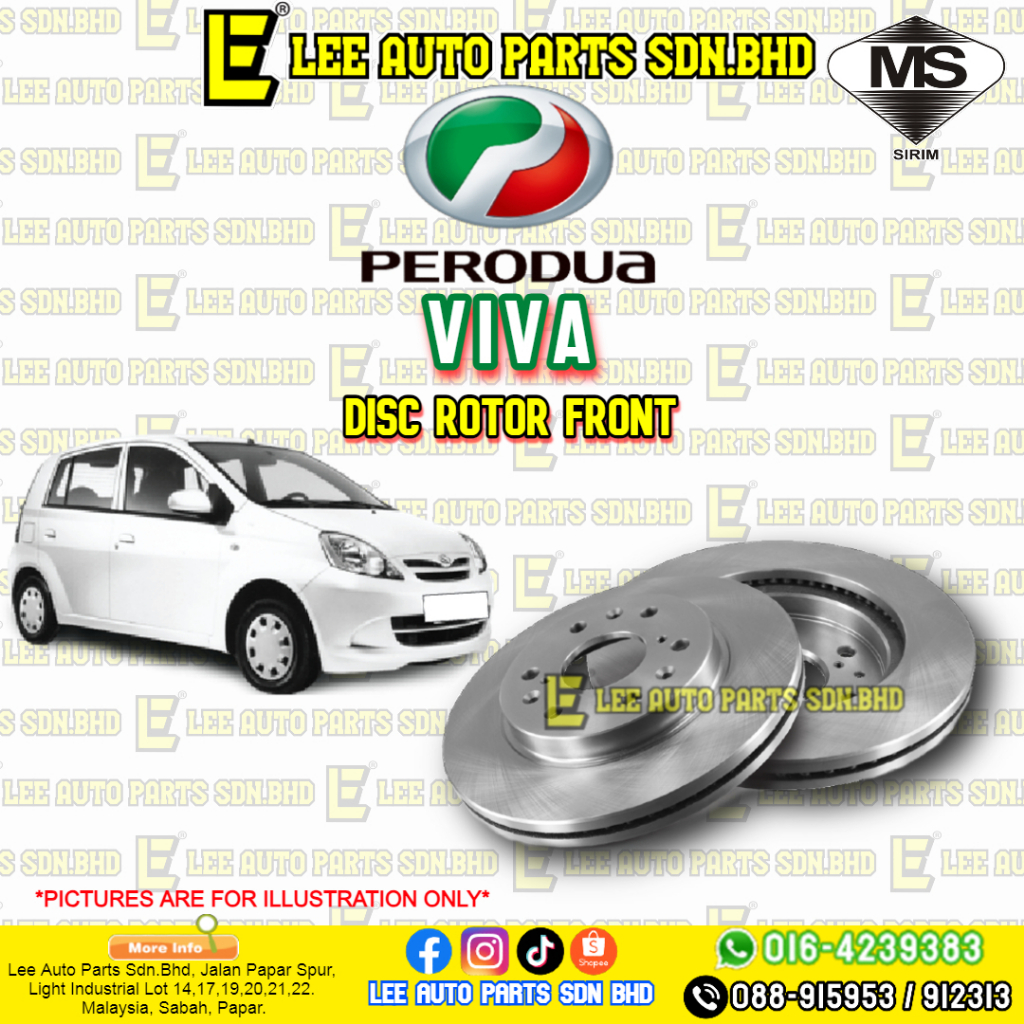 PERODUA VIVA DISC ROTOR FRONT (ONE PIECE PRICE) | Shopee Malaysia