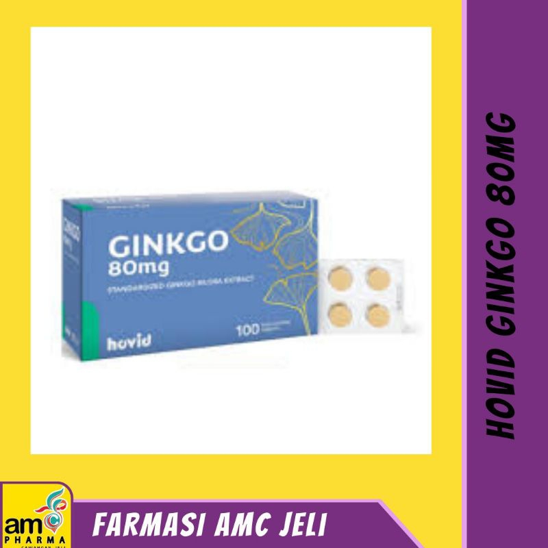 GINKGO 80MG : Standardired ginkgo biloba extract (untuk lancarkan ...