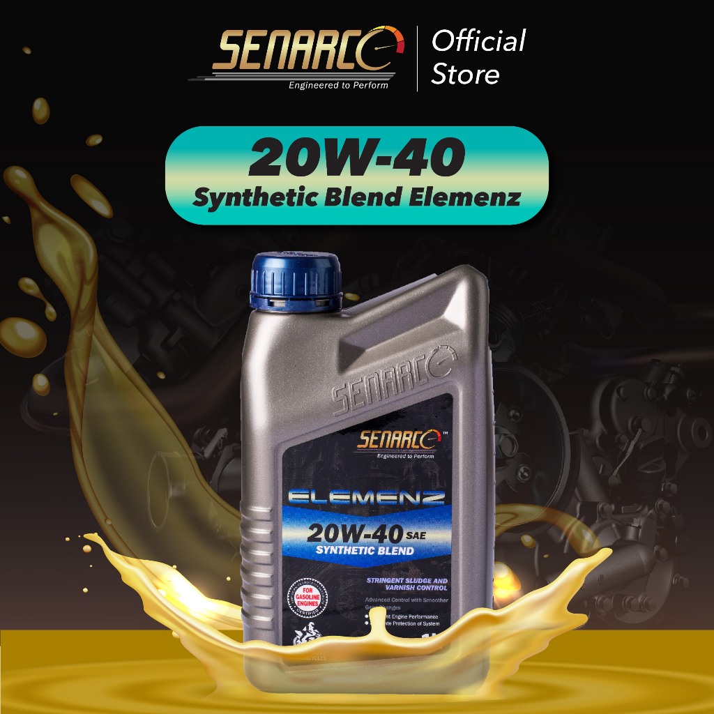 Senarco Elemenz 20W40 Synthetic Blend 4T Motor Oil Honda EOS | Shopee ...